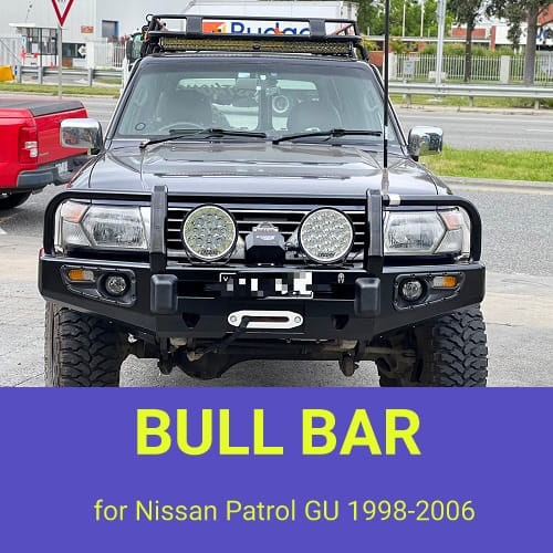 Buy Bullbar To Suit Nissan Patrol GU 1998-200 - ykings4x4