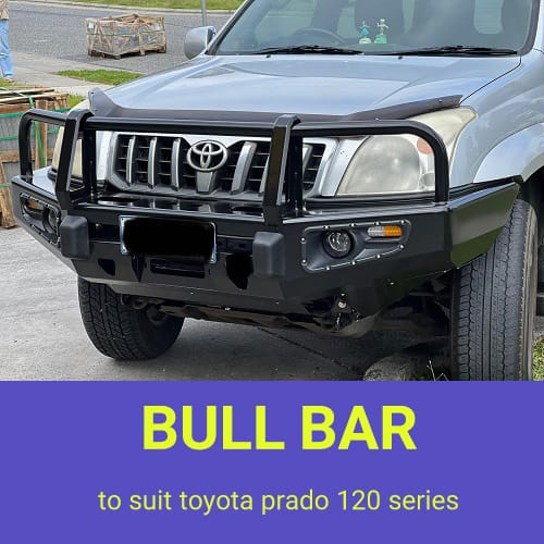 Buy Bullbar To Suit Toyota Prado 120 Series - ykings4x4