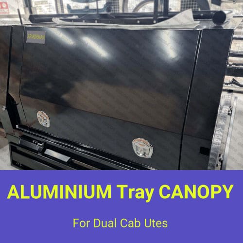 ykings Premium Black Canopy For Dual Cab Utes 1600L*1780W*850H